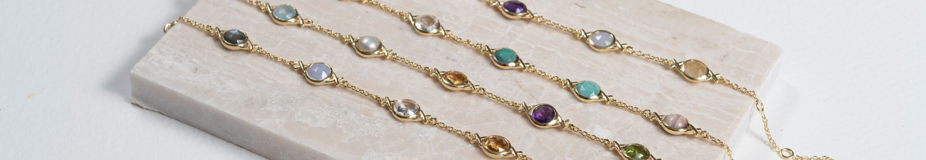 Gemstone Bracelets | Gold & Silver | Auree Jewellery
