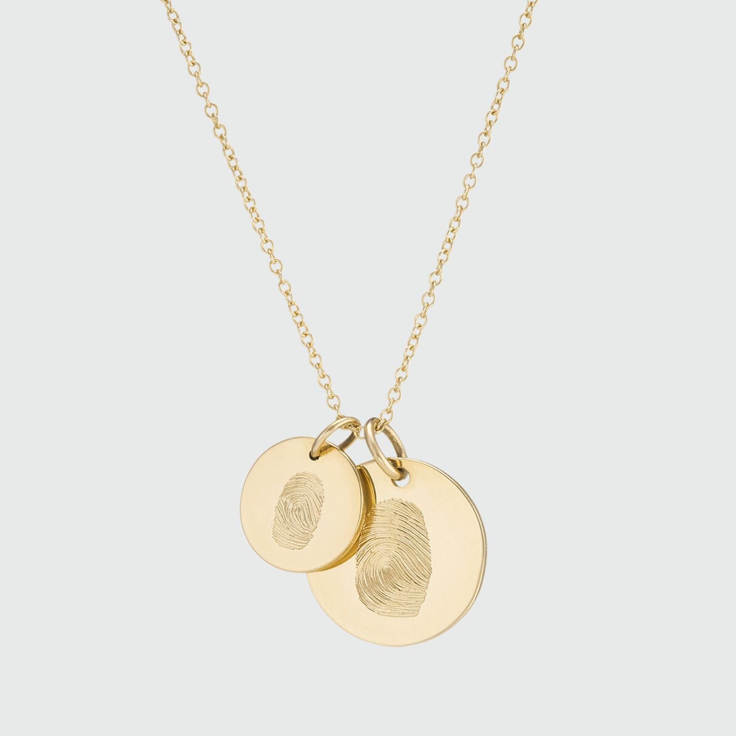 Fingerprint Necklace | 9ct Gold Pendant | Auree Jewellery