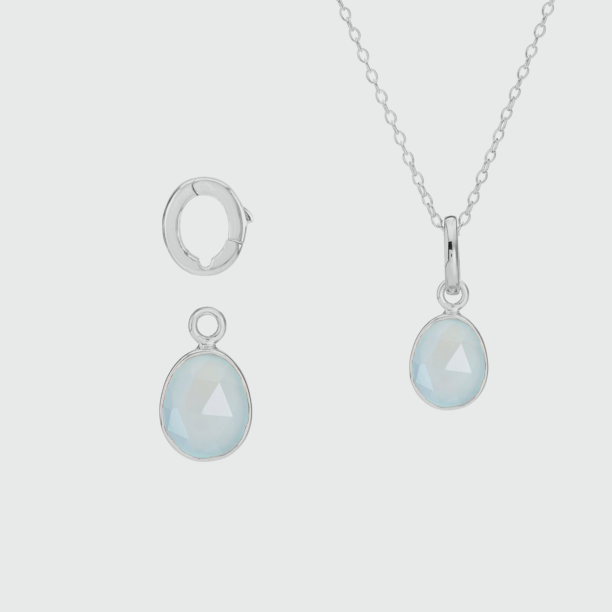 Interchangeable Gemstone Pendant Loop | Sterling Silver | Auree Jewellery