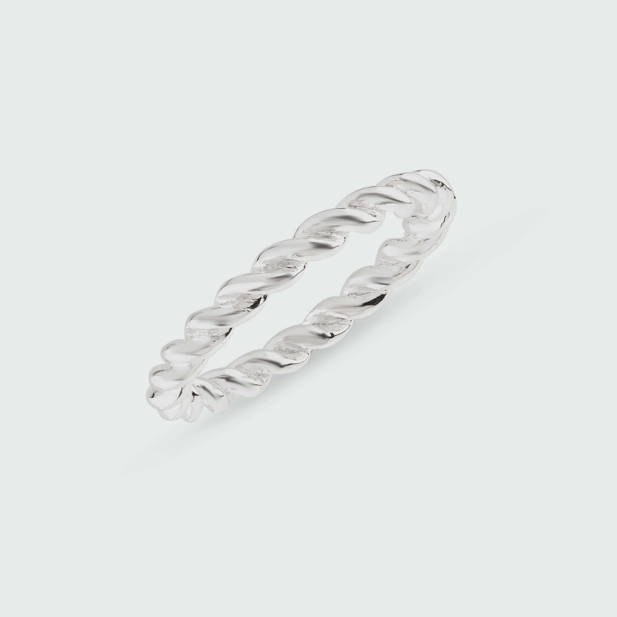 Sterling Silver Twisted Ring - Auree Jewellery