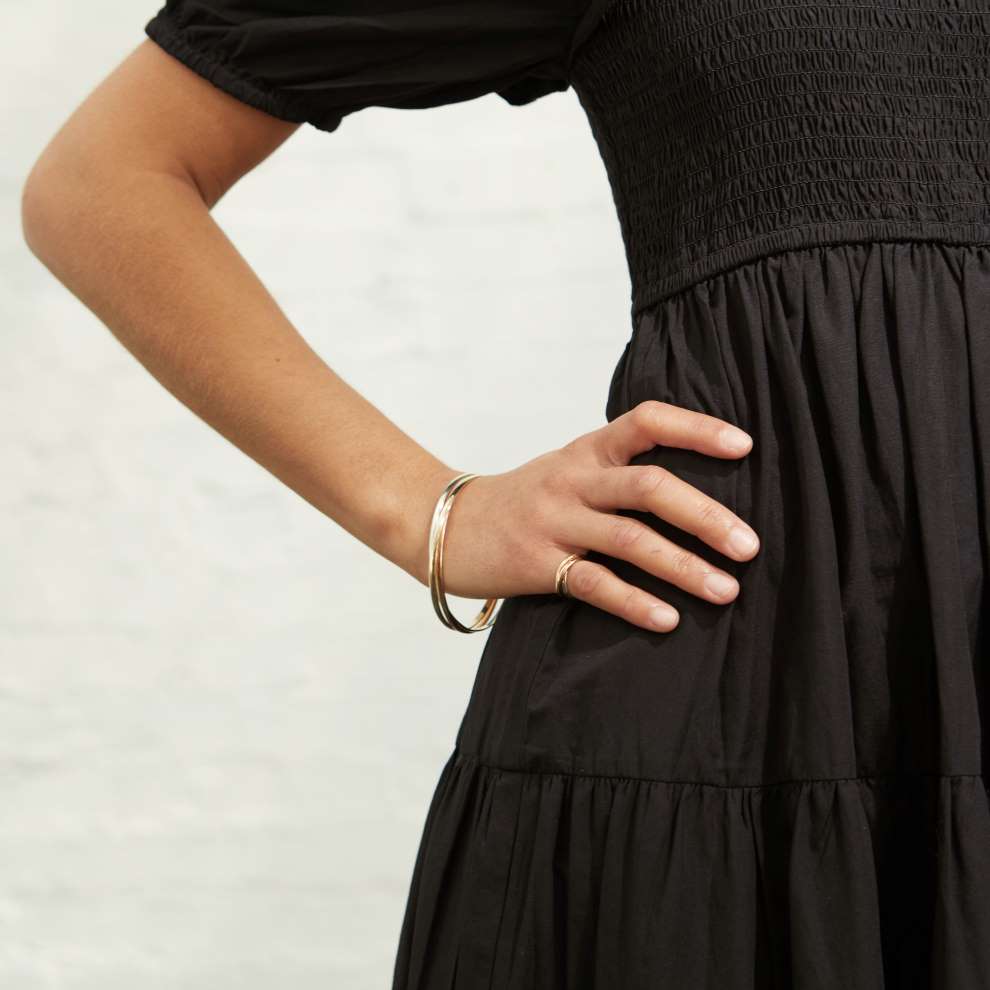 Russian Wedding Bangle | Solid 9ct Gold | Auree Jewellery