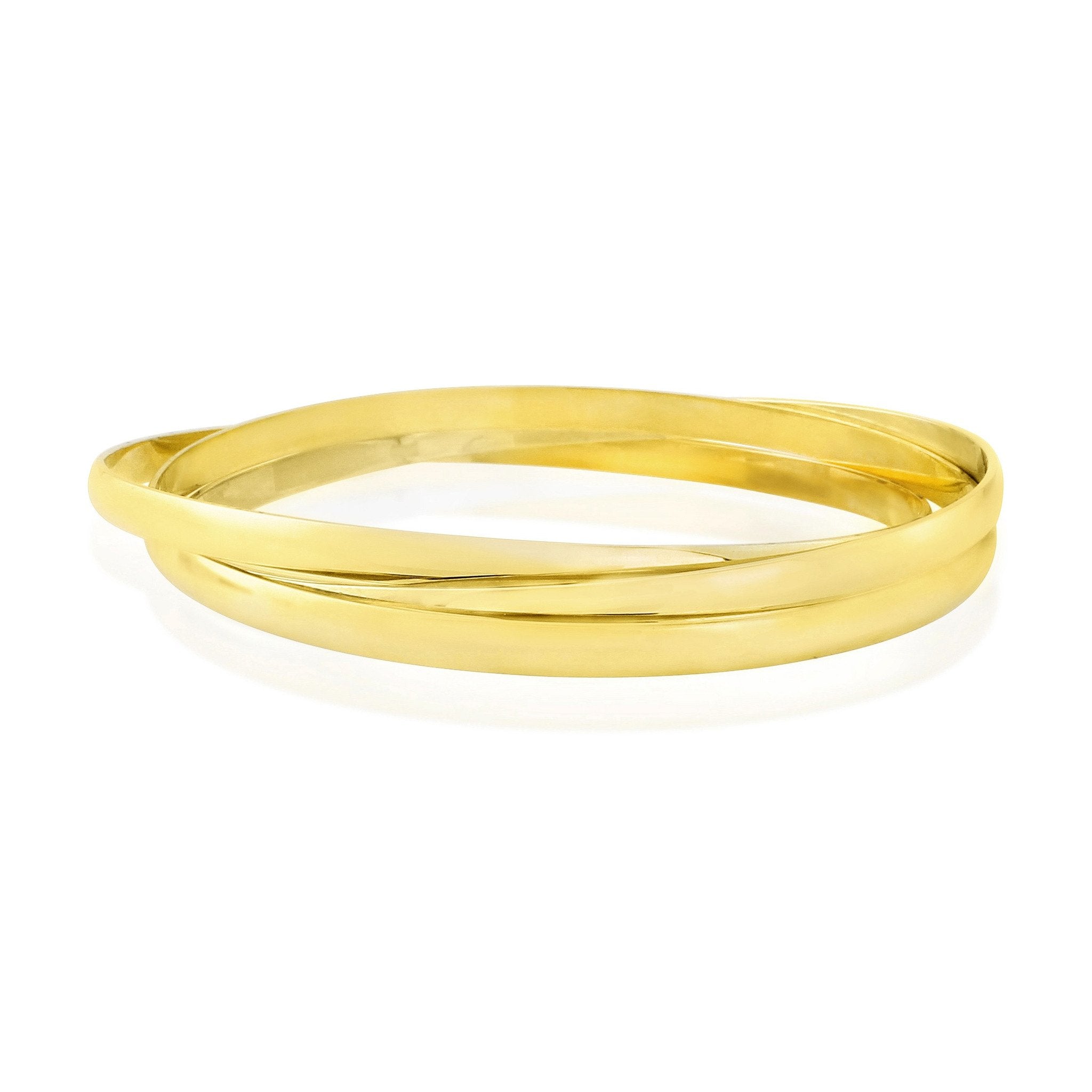 Russian Wedding Bangle | Solid 9ct Yellow Gold | Auree Jewellery
