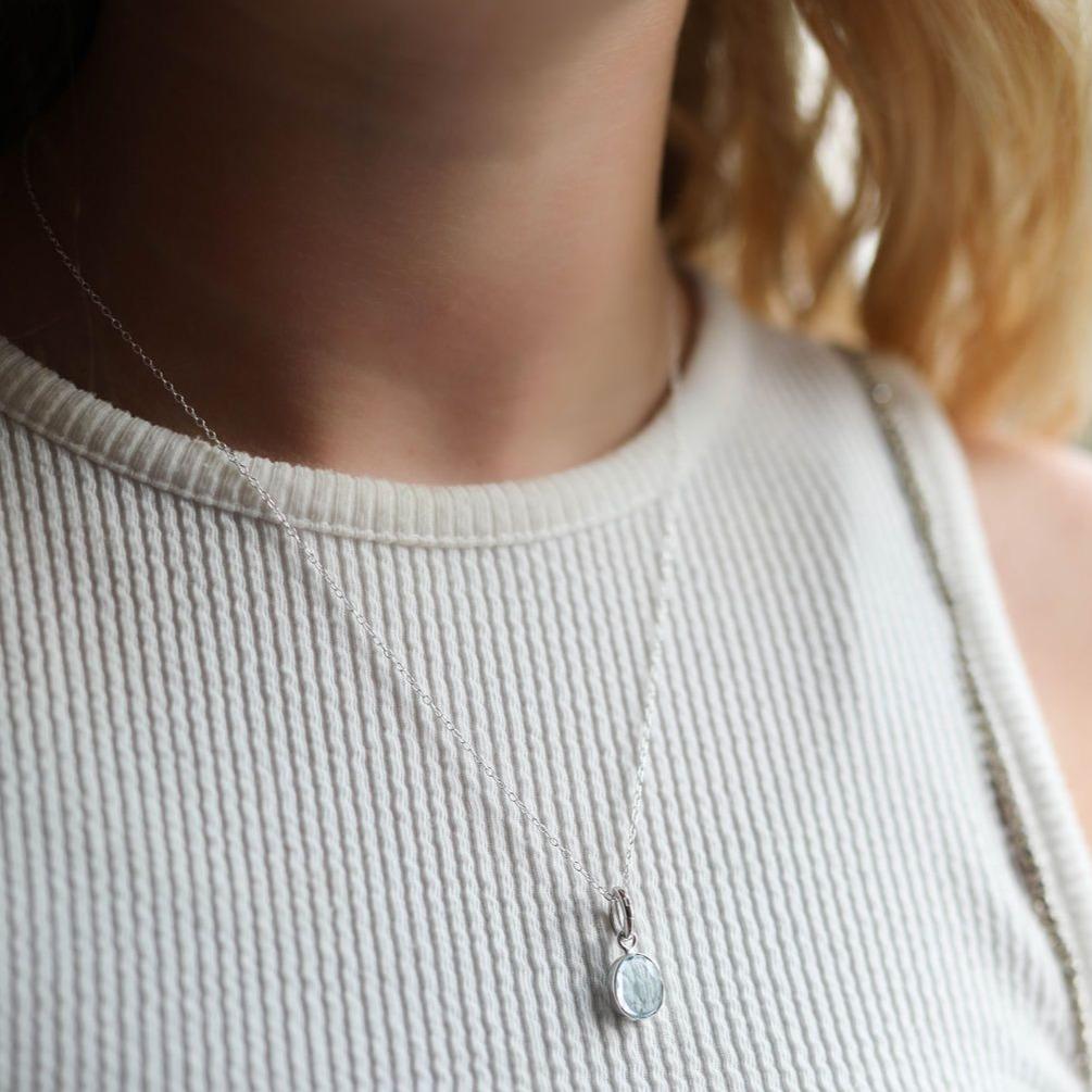 Interchangeable Gemstone Pendant Loop | Sterling Silver | Auree Jewellery