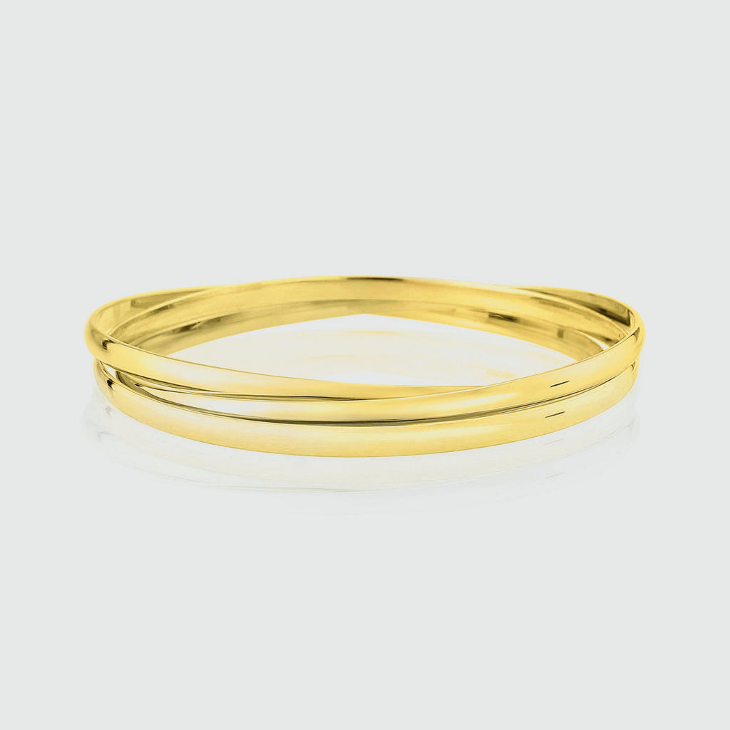 Russian Wedding Bangle | Solid 9ct Yellow Gold | Auree Jewellery